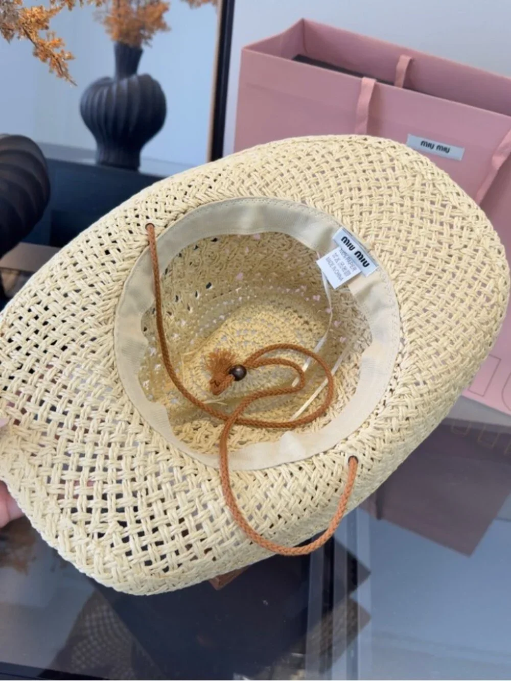 Miu Miu | Accessories | Miu Miu Tan Straw Cowboy Hat | Poshmark
